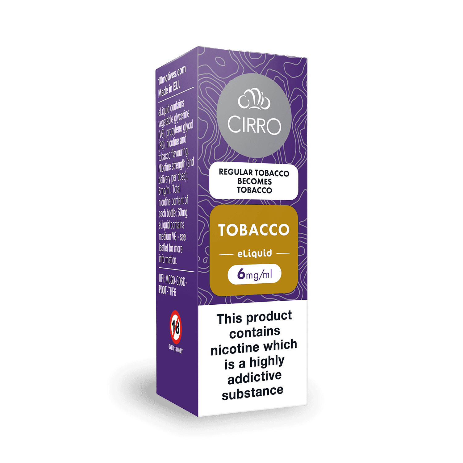 Cirro E Liquid | Fruit, Mint & Tobacco Flavours | 10 Motives